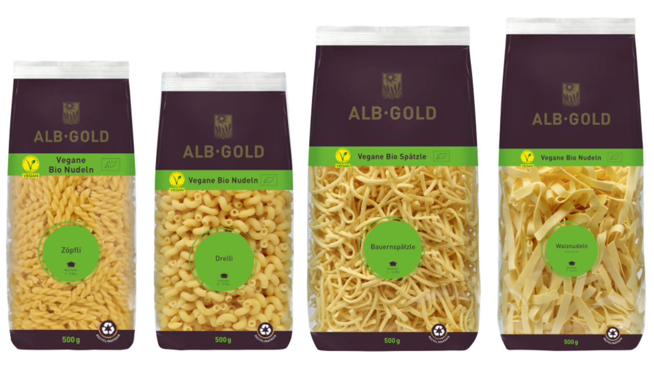 Pflanzliches Protein für mehr Biss - Alb-Gold Teigwaren